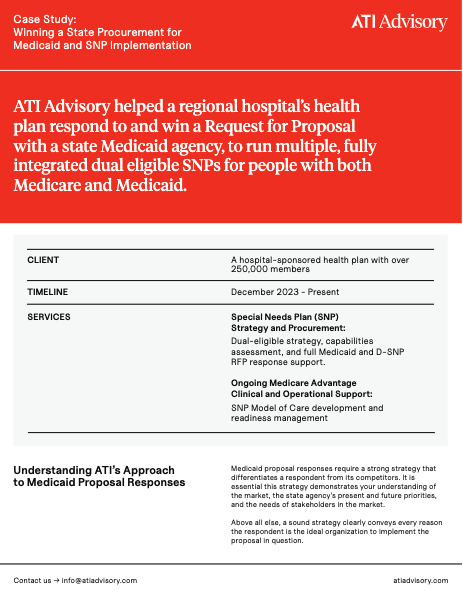 ATI Advisory at AHA Leadership Summit | Medicare Advantage & C-SNP Strategy for Provider-Led Plans